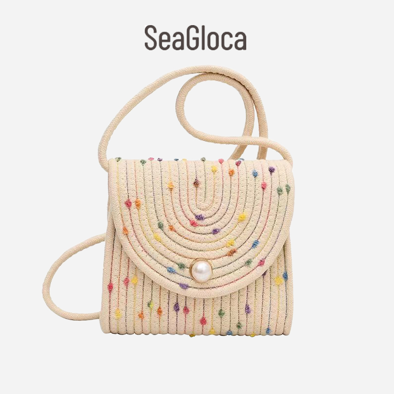 Seagloca Women's Vintage Rattan Woven Shoulder Crossbody Bag No 1354 ...