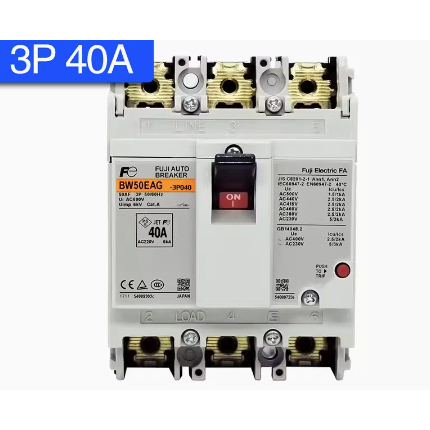 Bw50eag 3P 40A 50A Fuji Air Switch Circuit Breaker | Shopee Philippines