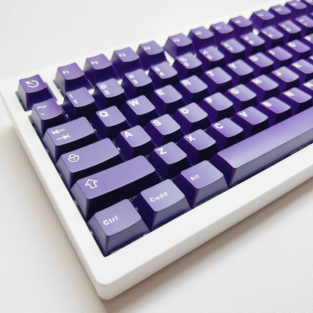 Dark purple Keycaps, 121 Keys PBT Keycaps Cherry Profile DYE-SUB ...