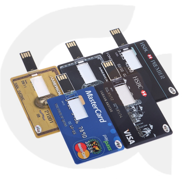 USB 2.0 Customized Logo High Speed Flash Drive Bank Credit Card Style ...
