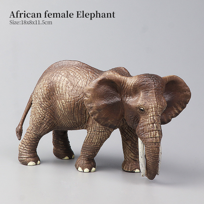 African Wild Animals Elephant Model Simulation Big Mammoth Action ...