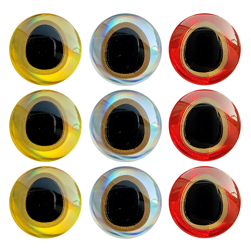 100pcs Water Drop Eyeball 3D Simulation Artificial Laser Fishing Lure ...