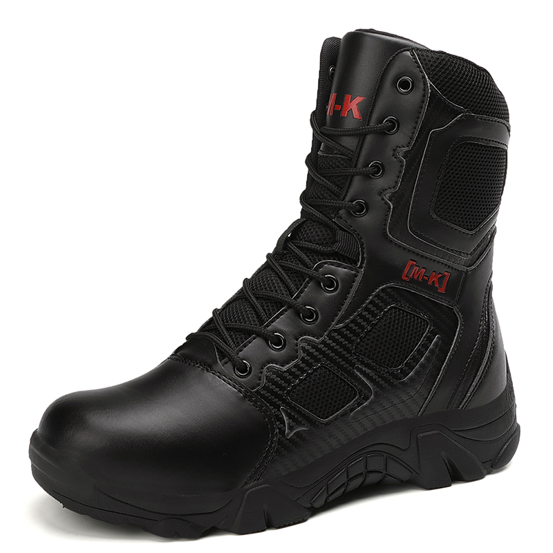 High-Cut Safety Boot Shoes with Steel Toe Cap & Mid Sole KSTT | Shopee ...
