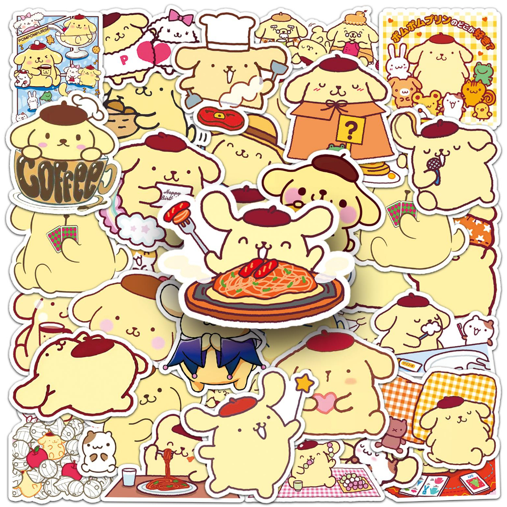 50 Piece Super Cute Pompompurin Creative Original Stickers For laptops ...
