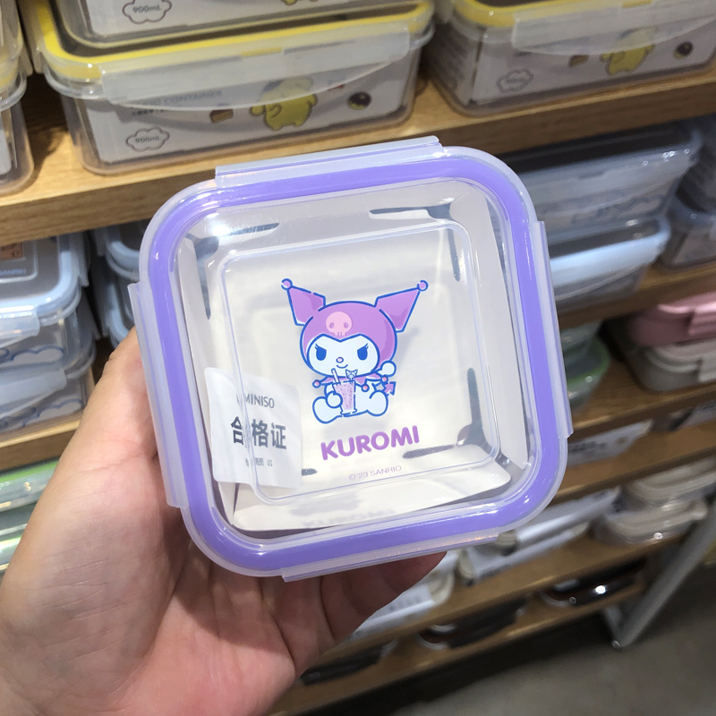 Miniso Miniso Sanrio Series Kuromi Four-Side Buckle Plastic Fresh ...