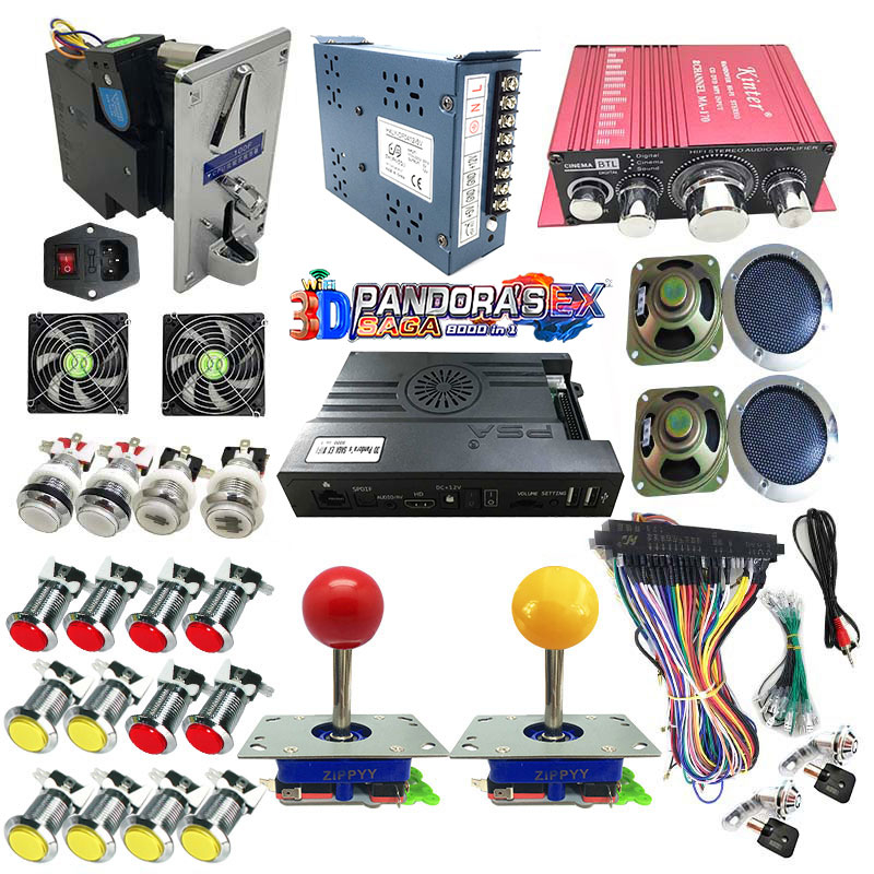 SQ ARCADE 3D Arcade kit Pandora Saga Box EX2 8000 in 1 Jamma Arcade DIY ...