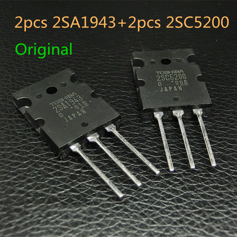 10pcs 4pcs 2SC5200 2SA1943 C5200 A1943 original brand new audio power amplifier paired triode ...