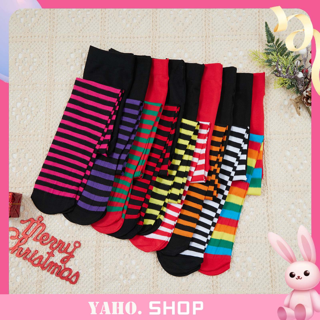ZXT-Children Girl Pantyhose Kids Striped Pattern High Waist Cosplay ...