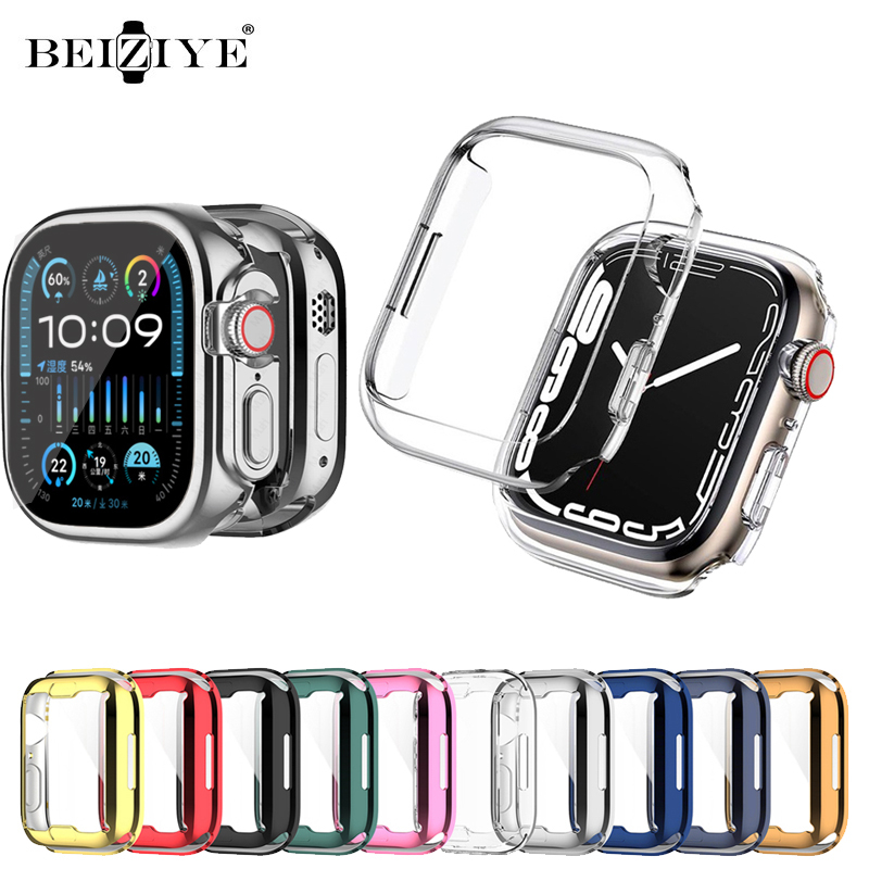 Beiziye Silicone Watch Case For iWatch Series 9 8 SE 7 6 41mm 45mm 40MM ...