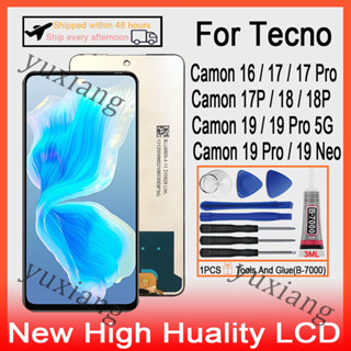 Original For Tecno Camon 16 CE7 CE7j CE9h LCD Camon 17 Pro 17P 18 P 19 Neo Pro CG6 CG6j CG8 CG8h ...