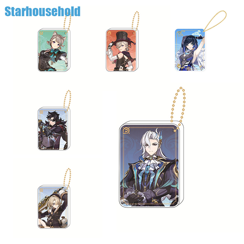 Neuvillette Wriothesley genshin impact acrylic keychain interlayer ...