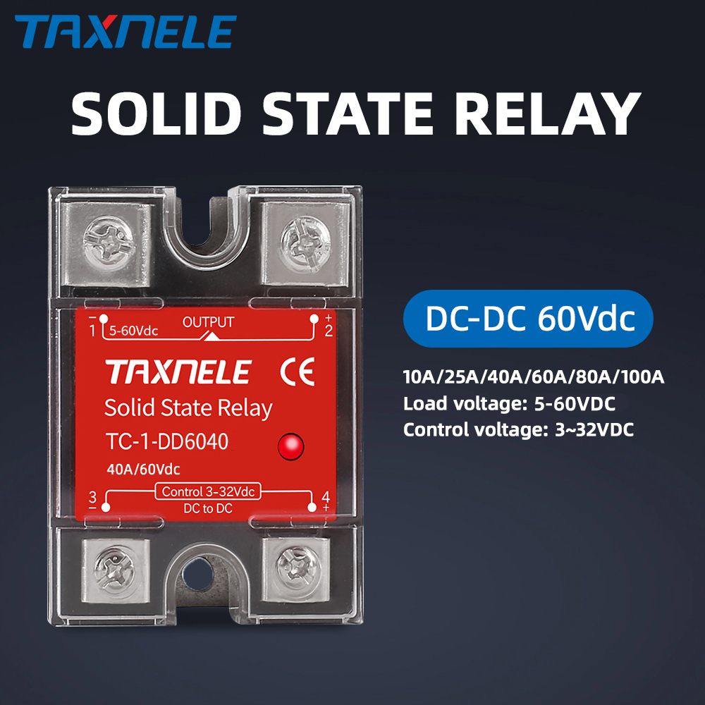 TAXNELE DC to DC SSR solid state relay SSR-25DA SSR-10DA SSR-40DA input ...