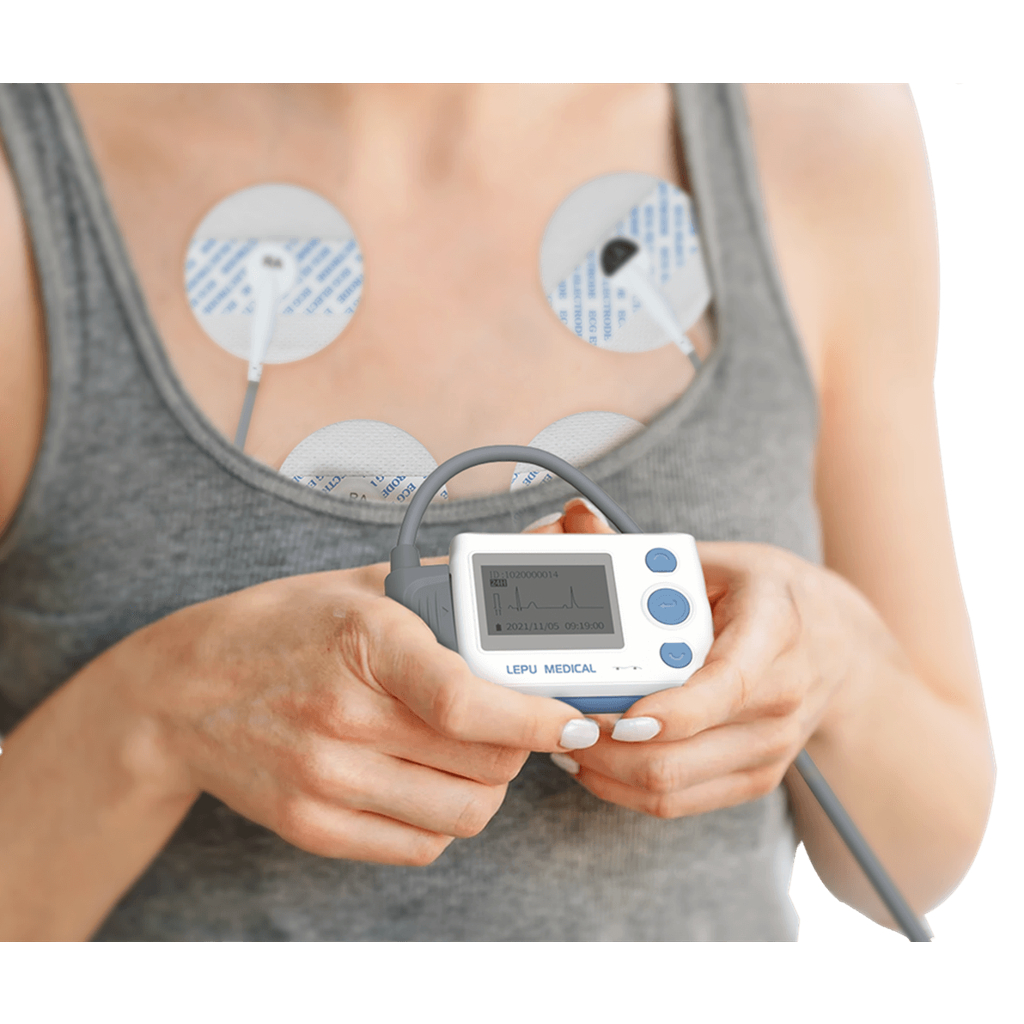 Wellue Checkme Viatom AI analysis 12-Lead Holter Monitor EKG Holter ...