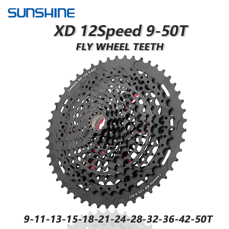 SUNSHINE XD cassette cogs 12 Speed 9-50T MTB Bicycle Sprocket Mountain ...