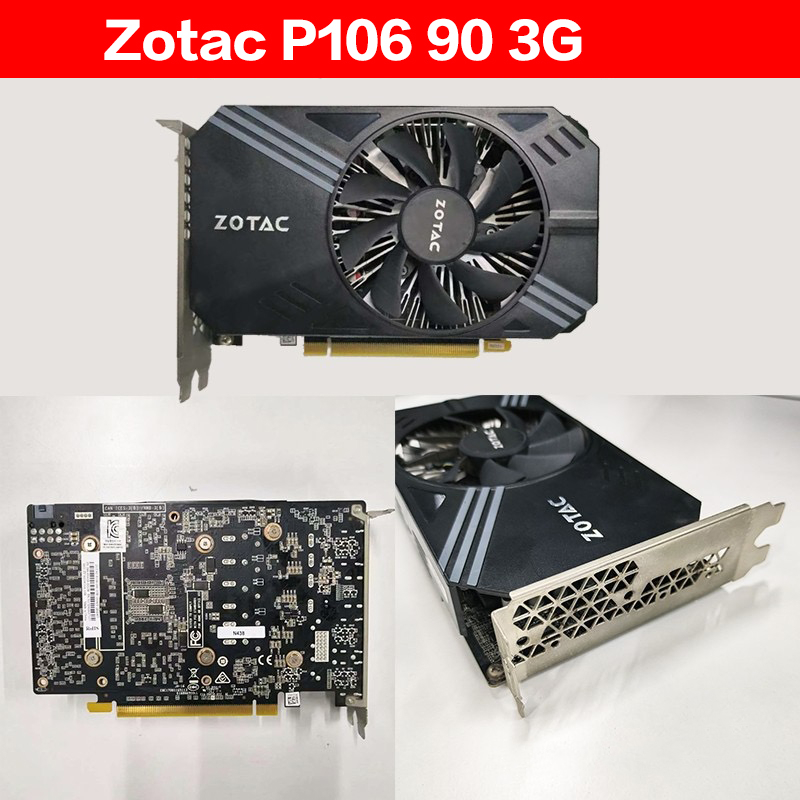 ZOTAC P106-90 3G three fan graphics card with magic drive independent ...