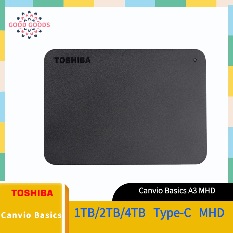 Toshiba Canvio Basics A3 MHD 1TB2TB4TB High Speed Type-C Interface ...