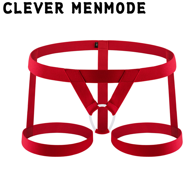 【CLEVER-MENMODE】Sexy Men Underwear Hollow Buttocks Elastic Thongs Low ...