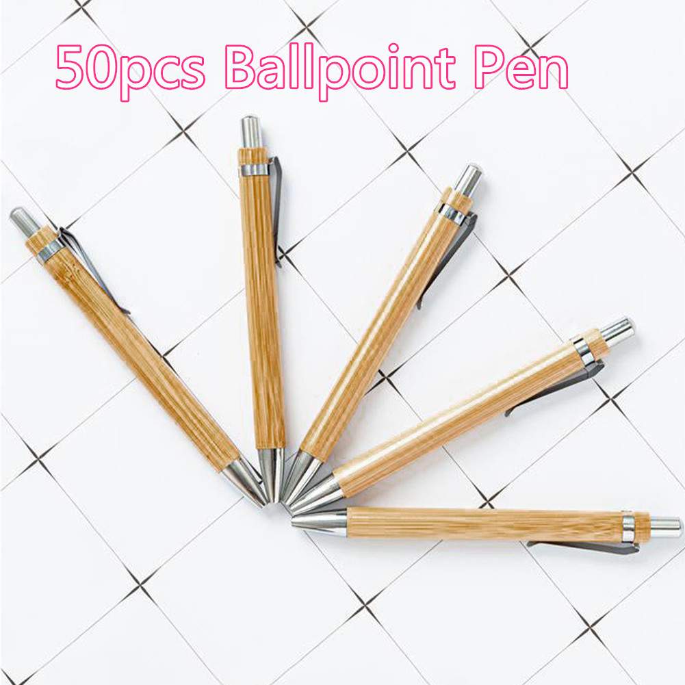 25pcs/50pcs 1mm Nib Black Ballpoint Pen Student Office School Writing ...