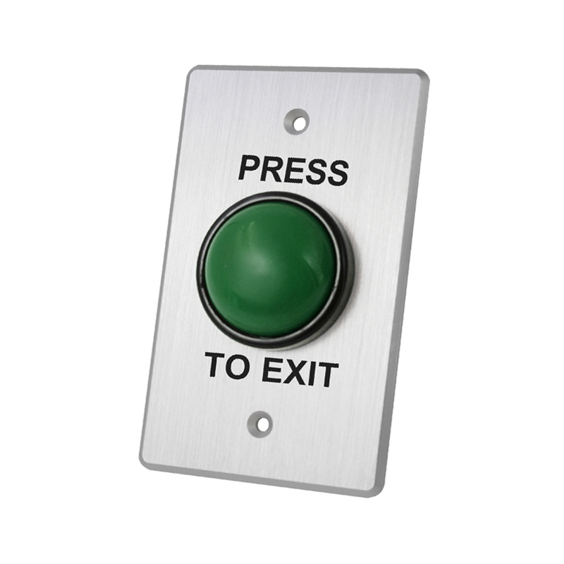 Green Dome Mushroom Plastic Switch Push to Exit Button Switch NO/NC/COM ...