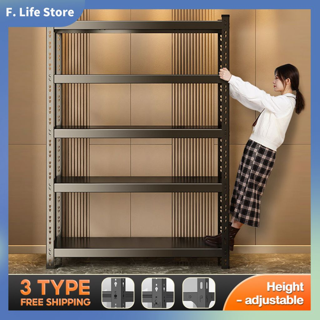 Heavy Duty Boltless Metal Rack Shelf 5 layers Galvanized Storage Rack ...