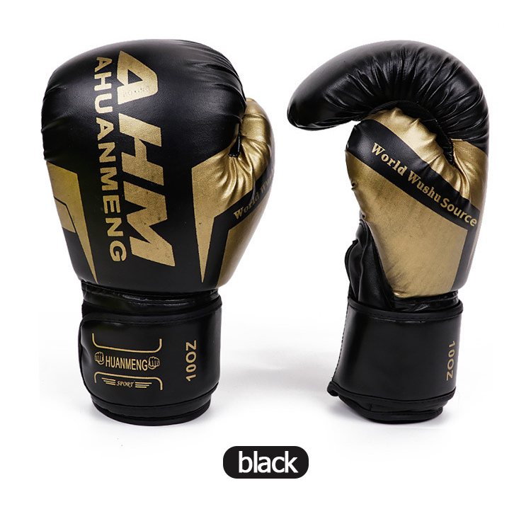 Boxing gloves [6 oz, 8 oz, 10 oz, 12 oz Selectable] Professional Boxer ...