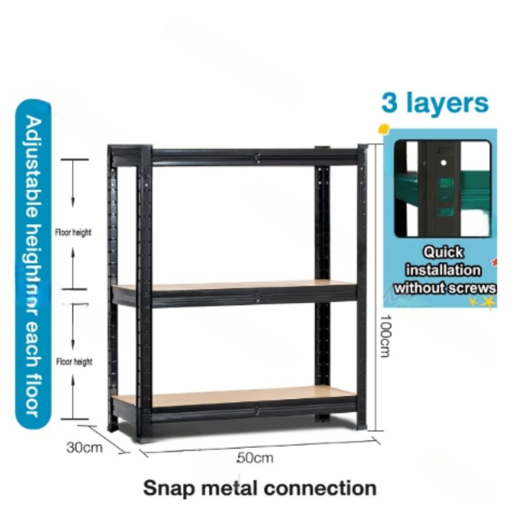 3 Layers 4 Layers 5 Layers Angle Steel Rack Boltless Storage Shelves ...
