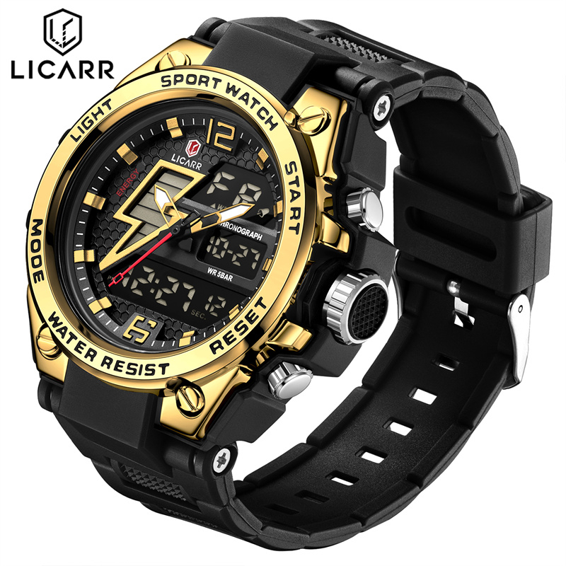 LICARR Brand Casual Waterproof Men's Watches Original Fashion Sport ...