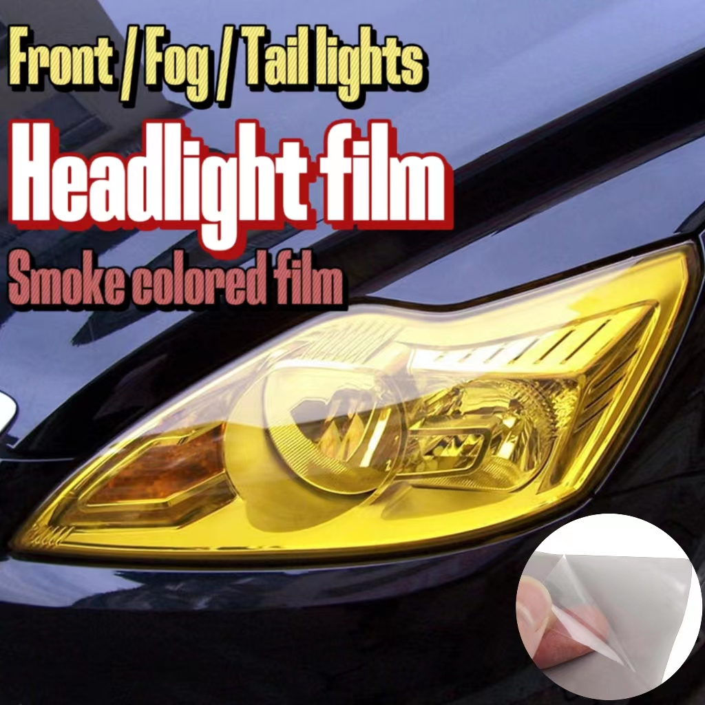 30CM*100CM Car Tinted Film Headlight Fog light Tail Light Sticker Smoke ...