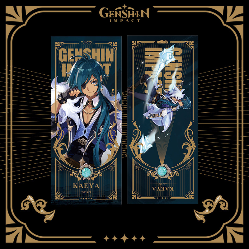 wanderer Genshin impact bookmark keqing shogun laser ticket | Shopee ...