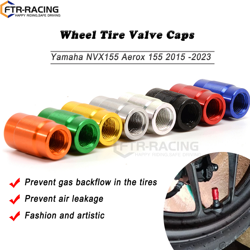 Motorcycle Wheel Tire Valve caps Airtight Covers For Yamaha NVX155 ...