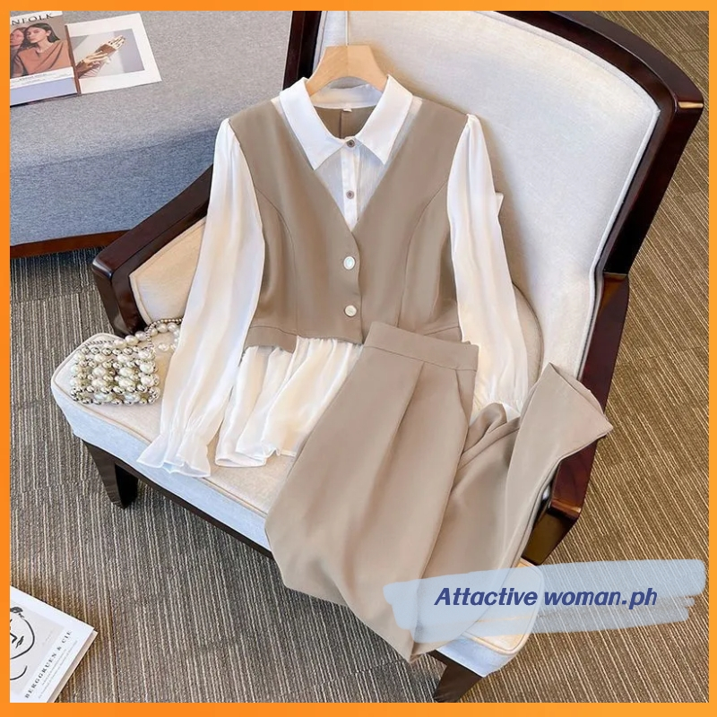 999₱ [Ready stock] Terno for women formal coordinates set formal attire ...