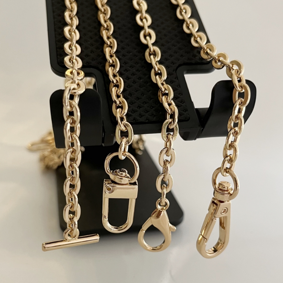 Golden Small Chain Crossbody Strap Bag Accessories Metal Chain Bag ...