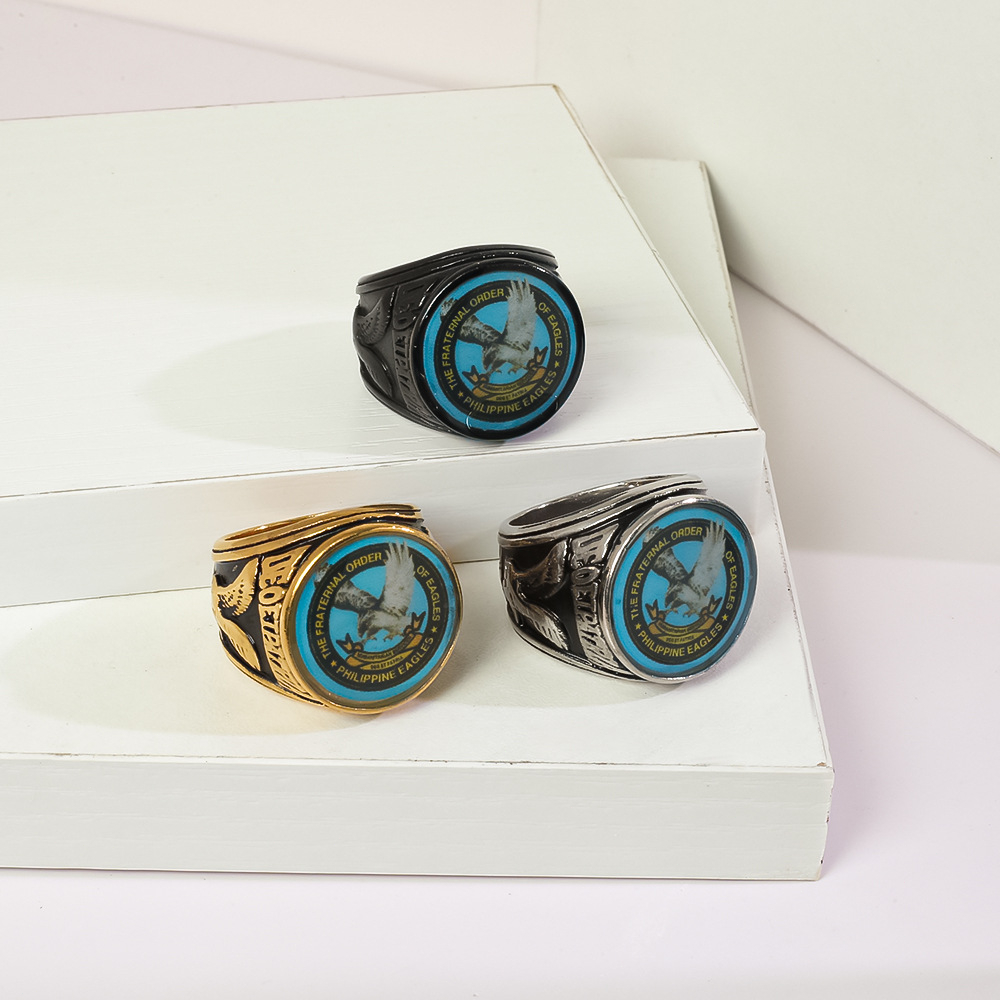 Philippines Eagles, TFOE Ring for Kuya mans , DEO ET PATRIA, Stainless ...