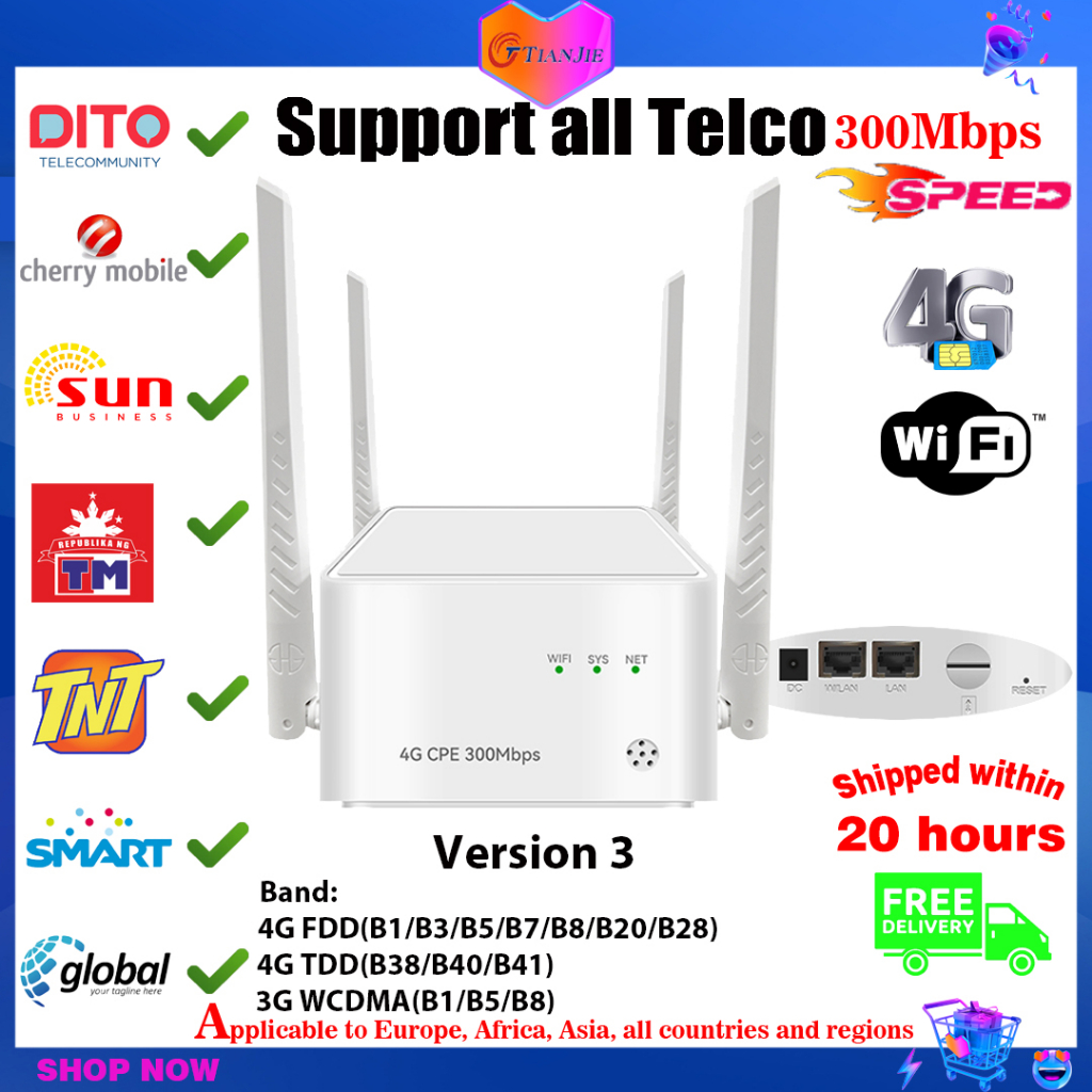 【Modified】4G LTE CPE Wifi Router Modem Unlocked Unlimited Hotspot Wifi ...