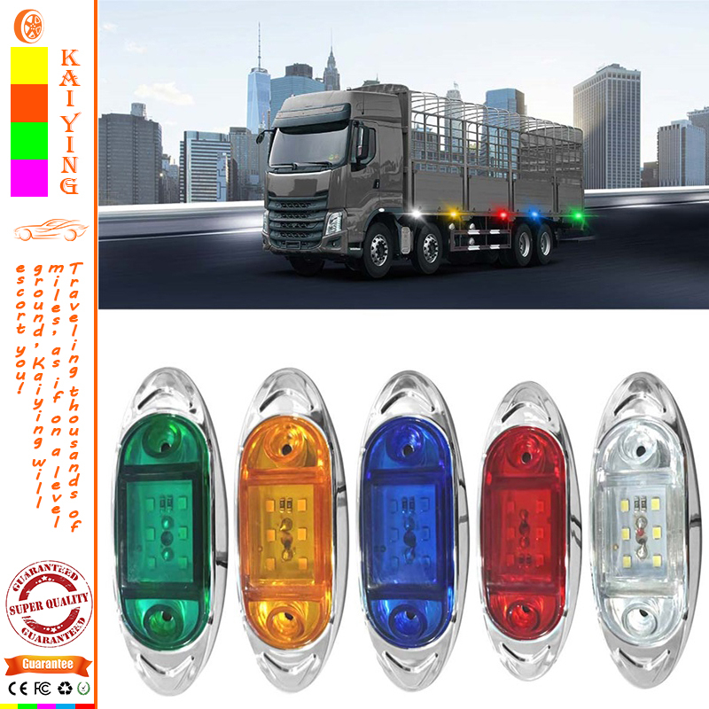 24V 6LED Side Light Truck Trailer Truck Front Sign Light Indicator ...