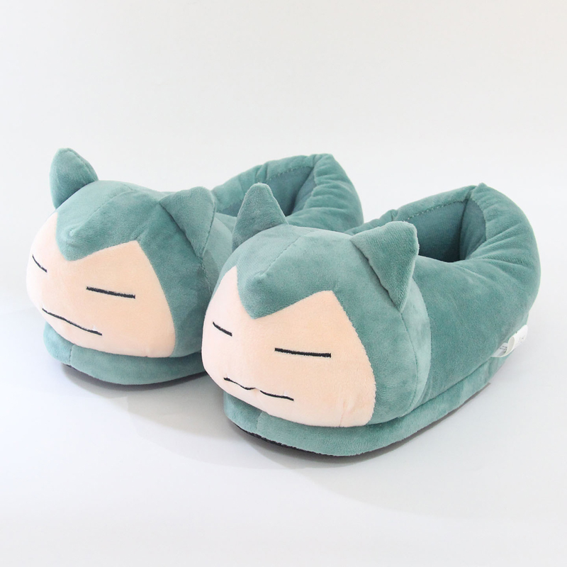 28cm Japan Anime Pokemon Snorlax Slippers Plush Cartoon Cosplay Costume ...