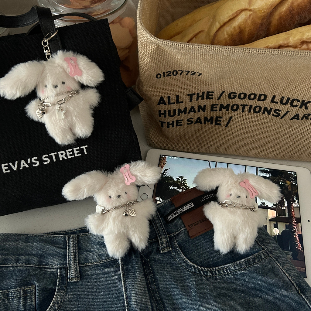 Cute Plush Bunny Doll Keychain Pendant Couple Gift | Shopee Philippines