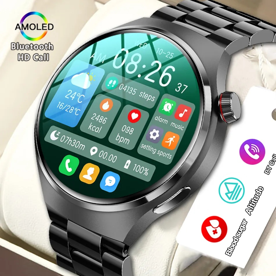 2023 New NFC Smart Watch Men GT4 Pro AMOLED HD Screen Heart Rate Bluetooth Call IP68 Waterproof ...