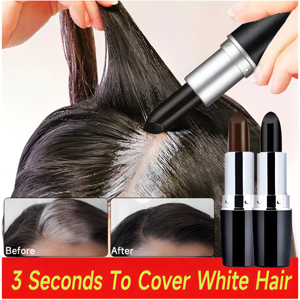 Original Organic Hair Color pen Stick Black/Dark Brown Pure Plant Hair ...