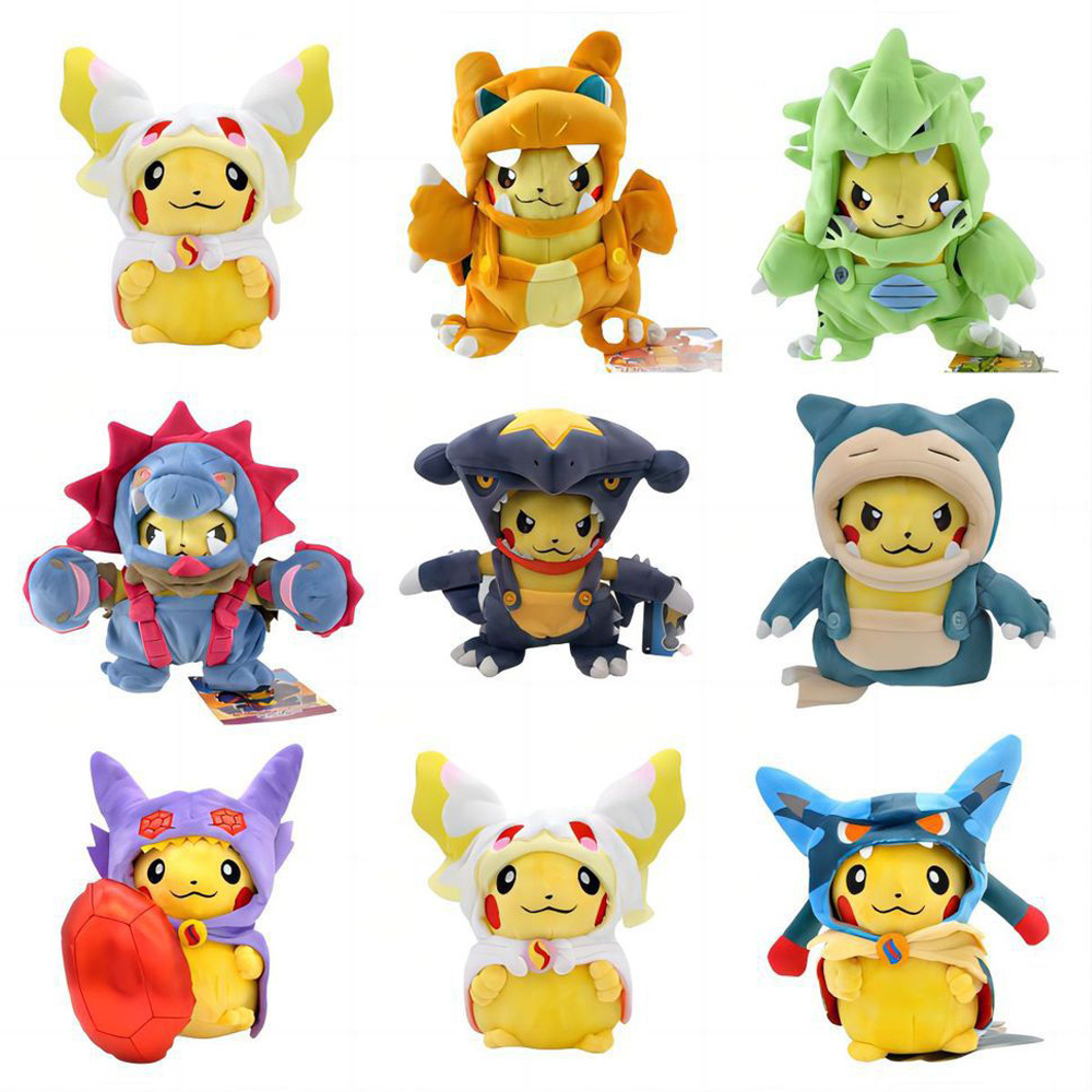 17 Style Pokemon Anime Figure Pikachu Snorlax Lucario Charizard X/Y ...