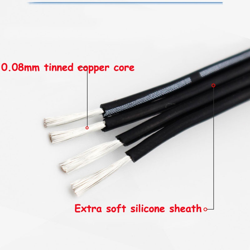 Extra Soft And High-temperature Resistant Silicone Parallel Wire 2P 3P 4P 5P 6P Multi-core 30 28 ...