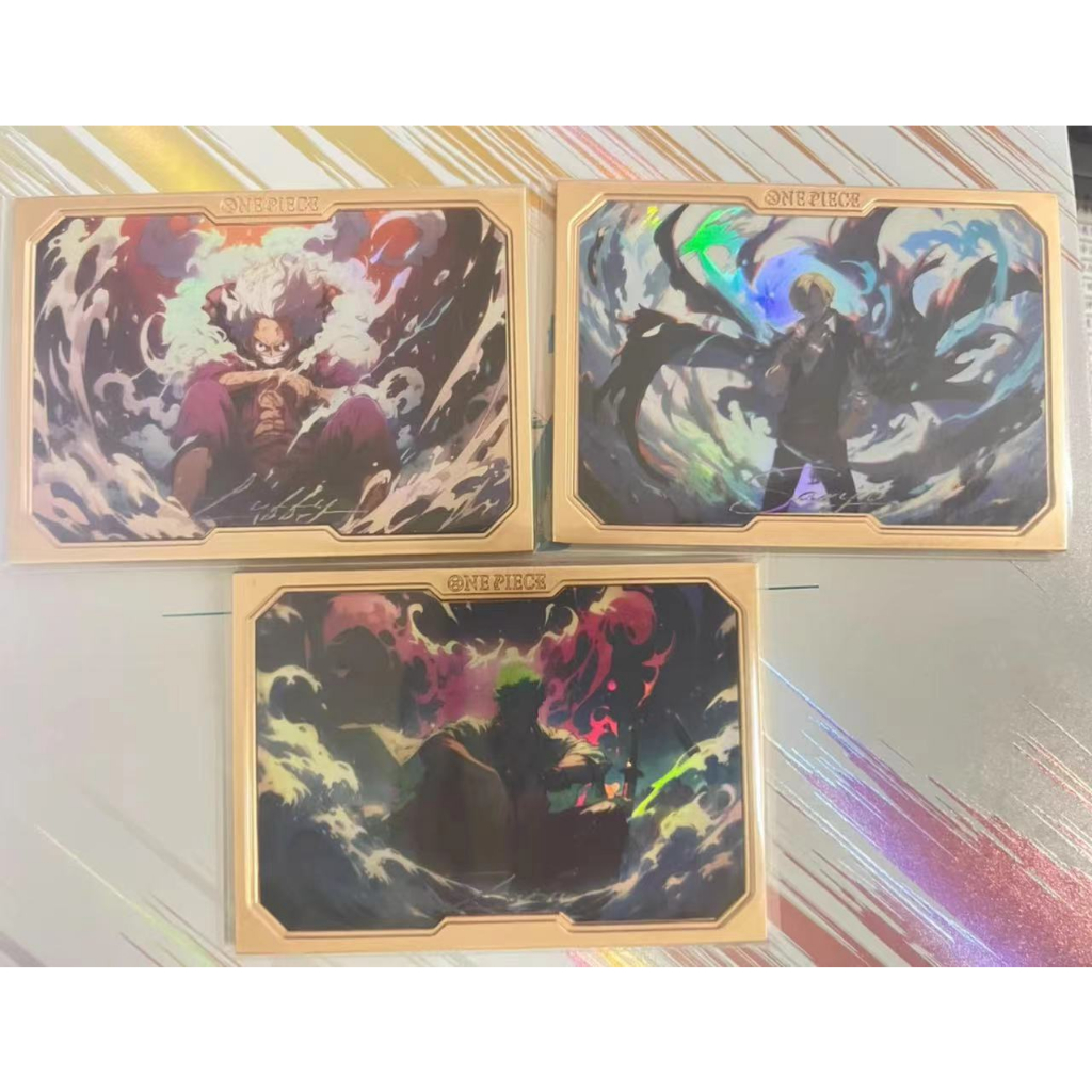 One Piece Card Anime Card Luffy Yamaji Zoro Metal Card Set | Shopee ...