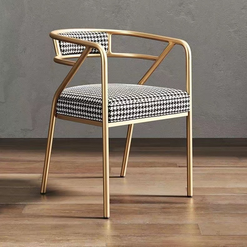 Nordic Light Luxury Household Chair Backrest Comfortable Chair Dressing ...