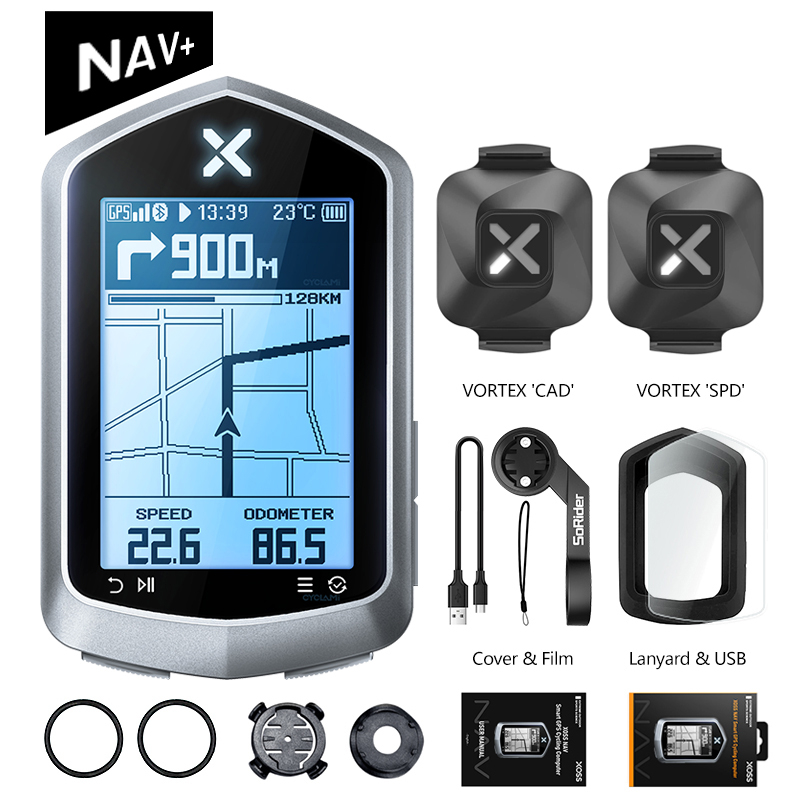 XOSS NAV+ NAV PLUS 2 NAV2 GPS Smart Navigation Computer Bicycle 2.4 Inch Crystal Custom Display ...