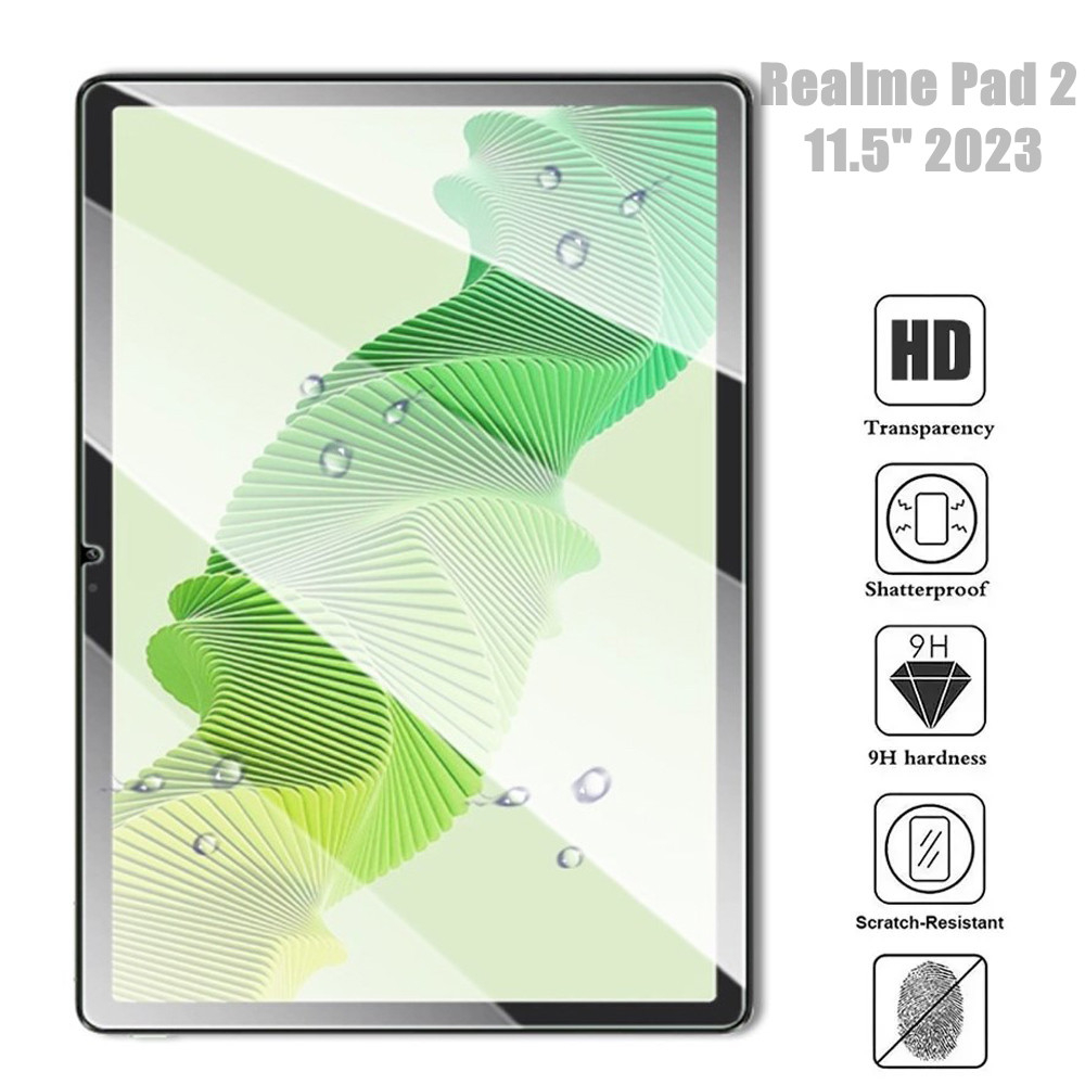 OPPO Realme Pad 2 Pad2 Case 11.5" Tablet 2023 Tempered Glass Scratch ...