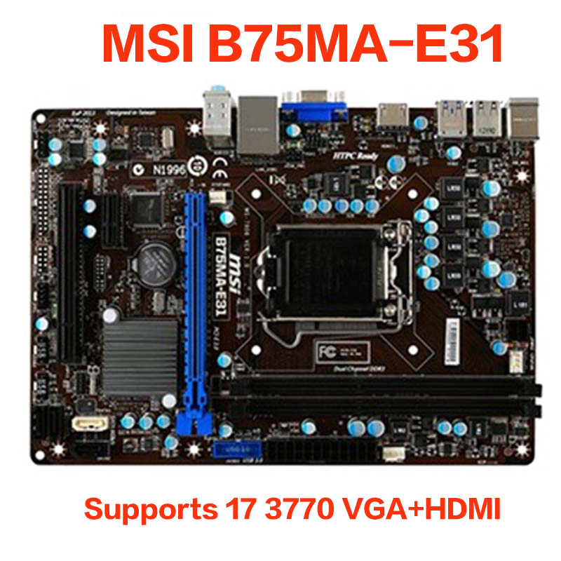 MSI/MSI B75MA-E31 E33 P45 G43 motherboard supports 22nm i7 3770 CPU lag ...