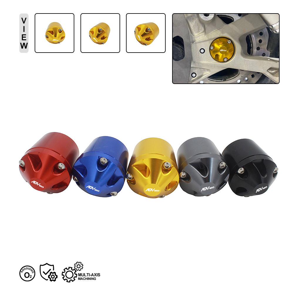 For Honda ADV160 ADV 160 2022-2023 Motorcycle CNC Rear Axle Wheel Nut ...