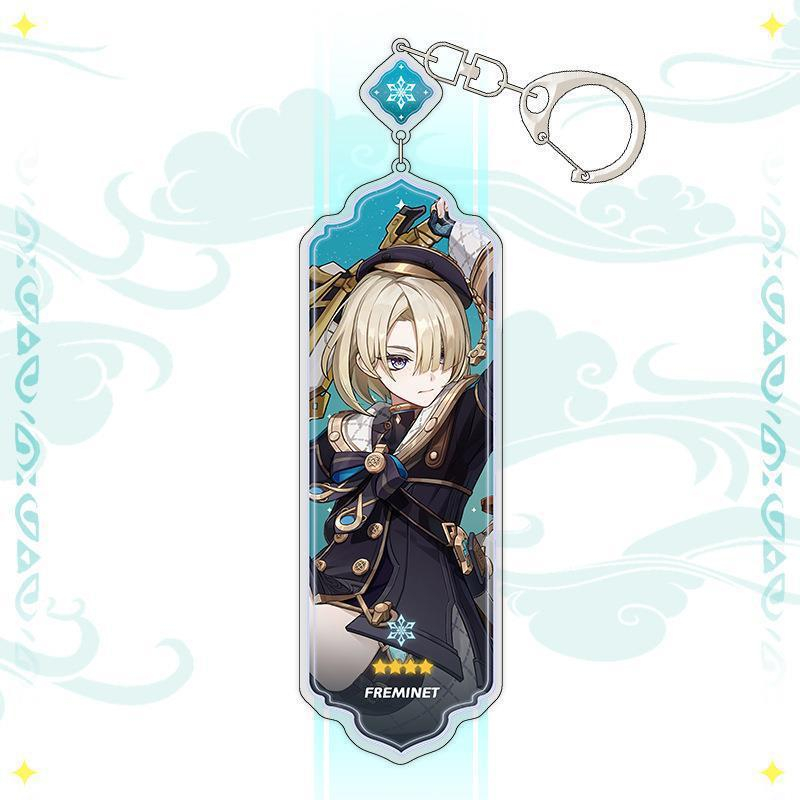Genshin impact keychain long pendant Wriothesley Neuvillette genshin ...