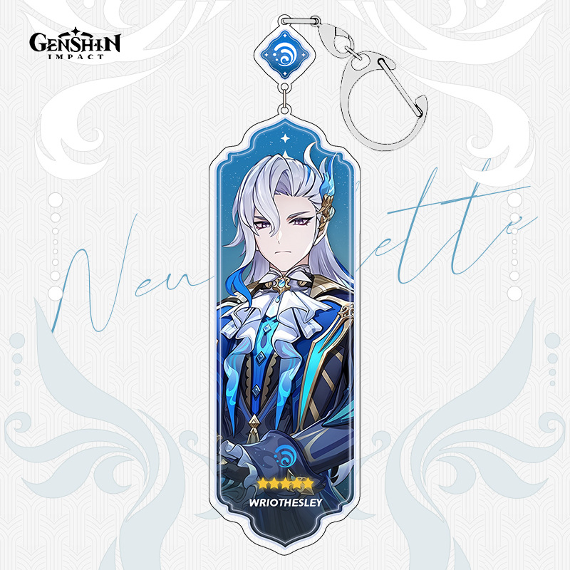 Genshin impact keychain long pendant Wriothesley Neuvillette genshin ...