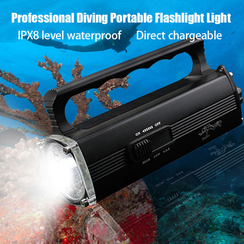 Diving flashlight waterproof original IPX8 Waterproof Flashlight long ...